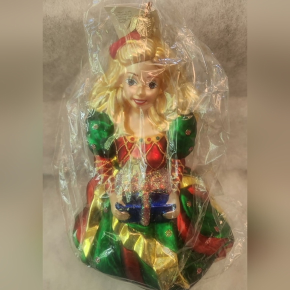 Barbie | Holiday | Christopher Radko New Barbie Wtag Box Glass Ornament ...
